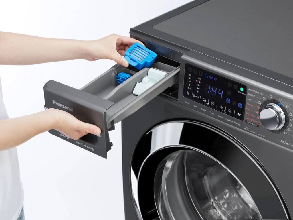 Cách sử dụng máy giặt cửa ngang Panasonic với công nghệ diệt khuẩn Blue ...