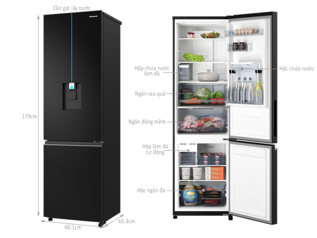 Kích thước tủ lạnh panasonic 400 lít bao nhiêu? Phù hợp nhà mấy người ...