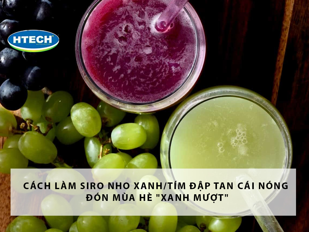 Cách làm siro nho xanh/tím đập tan cái nóng đón mùa hè "xanh mượt ...